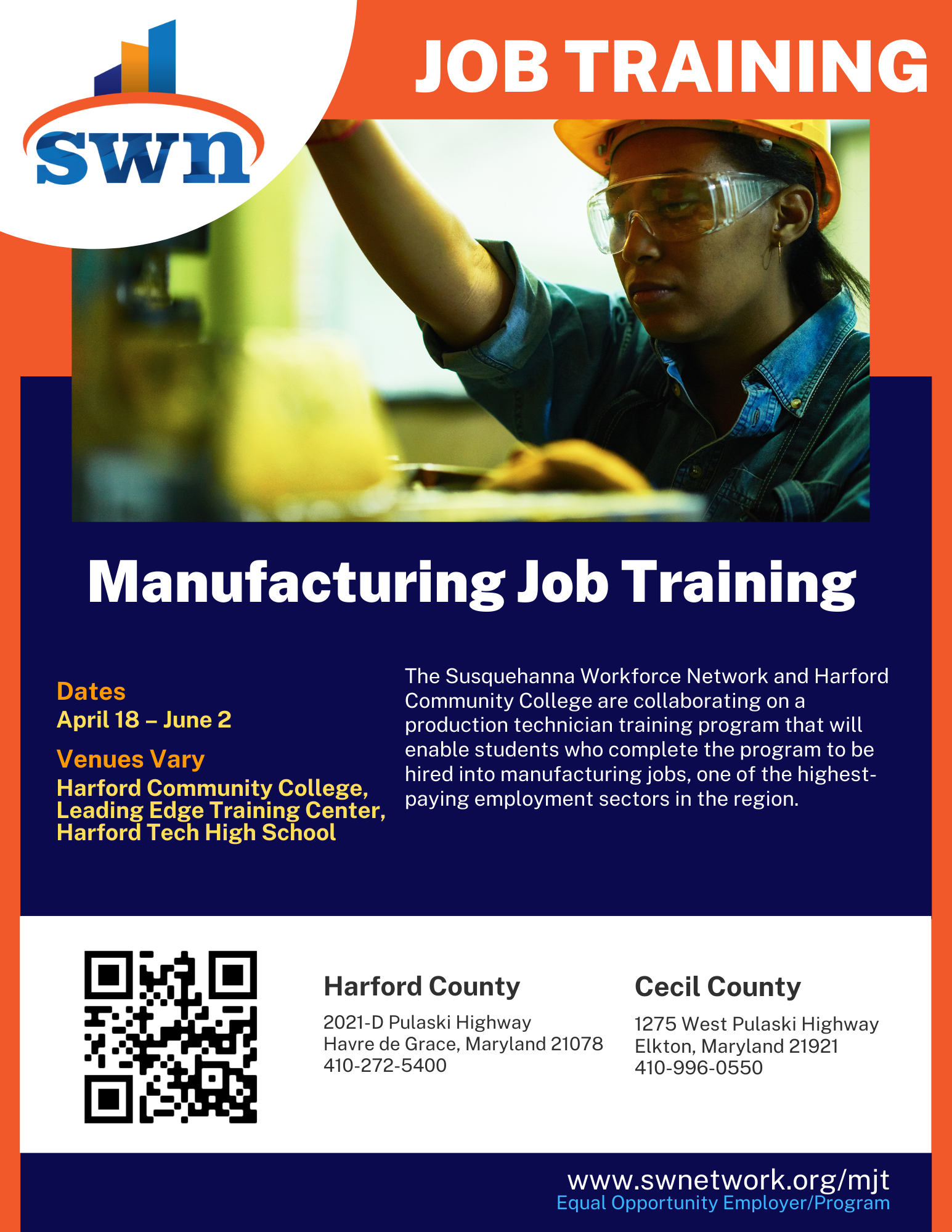 Manufacturing Job Training | Susquehanna Workforce Network